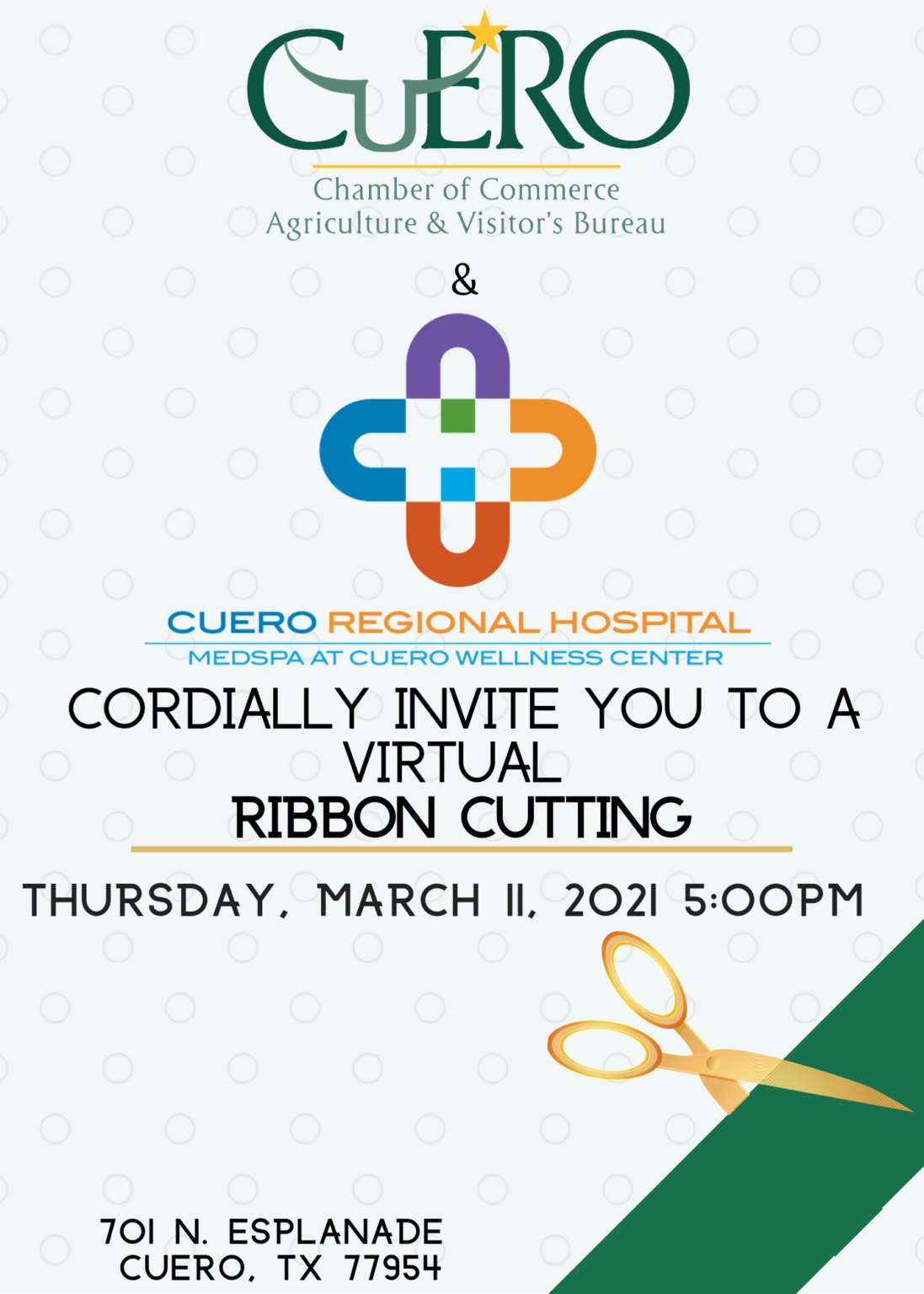MedSpa Virtual Ribbon Cutting - Cuero Chamber of Commerce